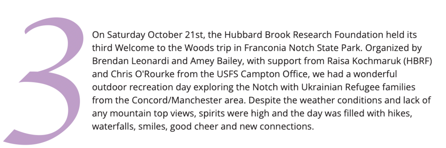 Welcome to the Woods - Hubbard Brook Ecosystem Study